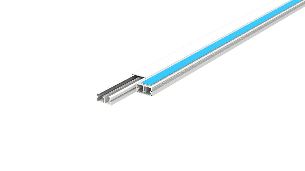 CANALETA C/ DIV. ADES. 20x10MM 2M ENERBRAS BRANCA